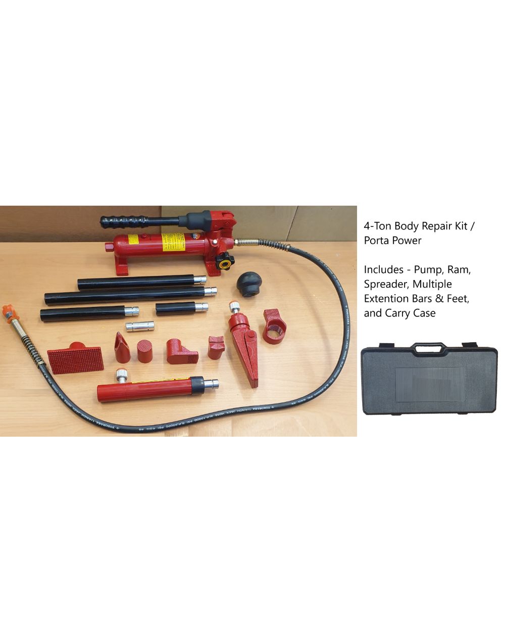 4 Ton Body Repair Kit / Porta Power– Premier Panelbeating Supplies Ltd