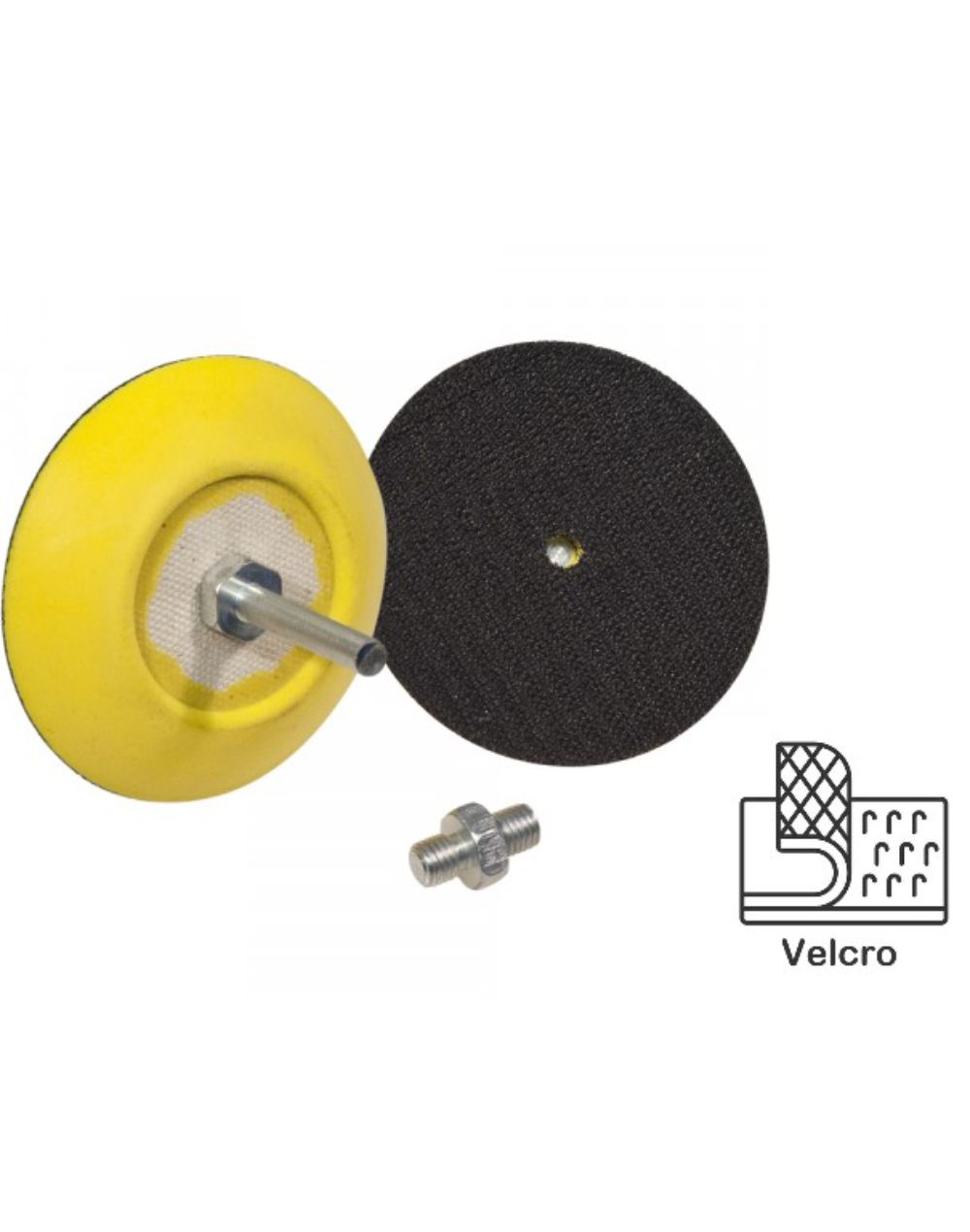 75mm (3") Velcro Back Up Pad w/Drill Shaft– Premier Panelbeating ...