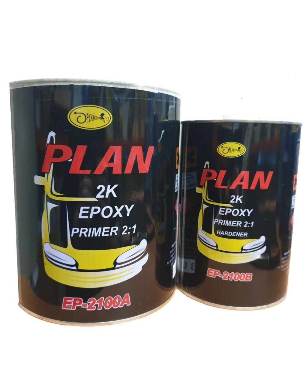PLAN 2K Epoxy Primer - 5.5L Kit (3.7L+1.8L) 2:1– Premier Panelbeating ...