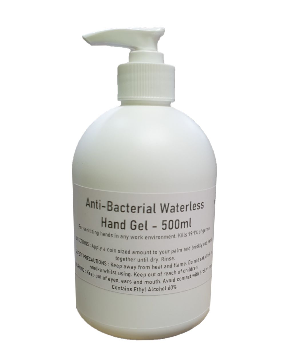 Anti-Bacterial Waterless Hand Sanitizing Gel - 500ml– Premier ...