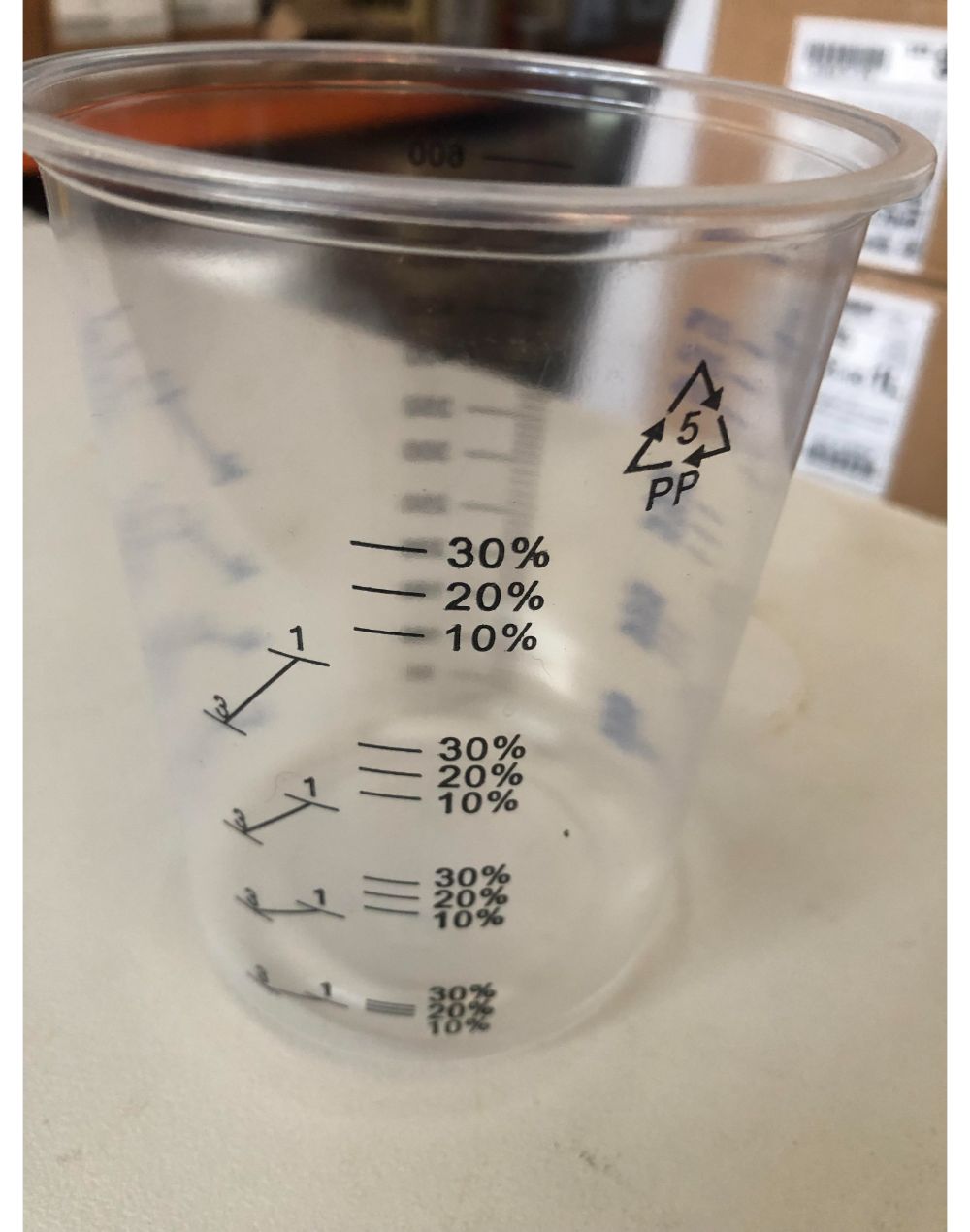 600cc Calibrated Mixing Cup - SINGLE– Premier Panelbeating Supplies Ltd